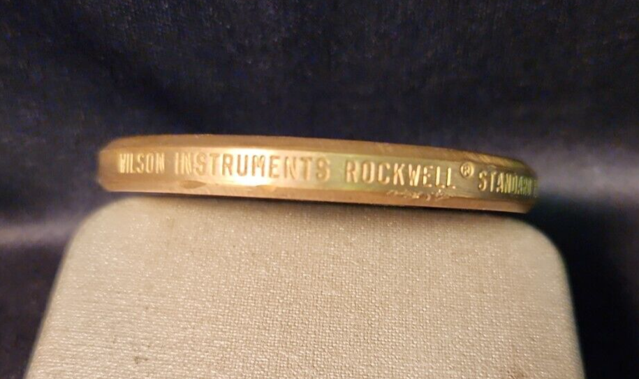 Wilson Instruments Rockwell Hardness Standard Test Block 96 - 76.9 HRB ...