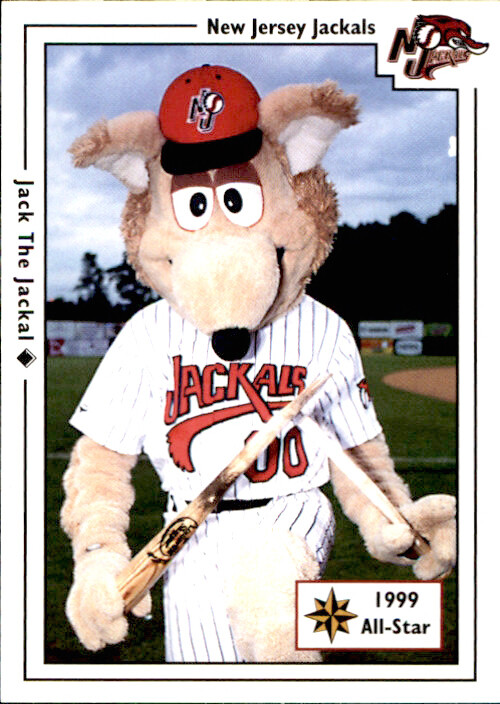 2000 New Jersey Jackals Warning Track #1 Jack the Jackal MASCOT ...