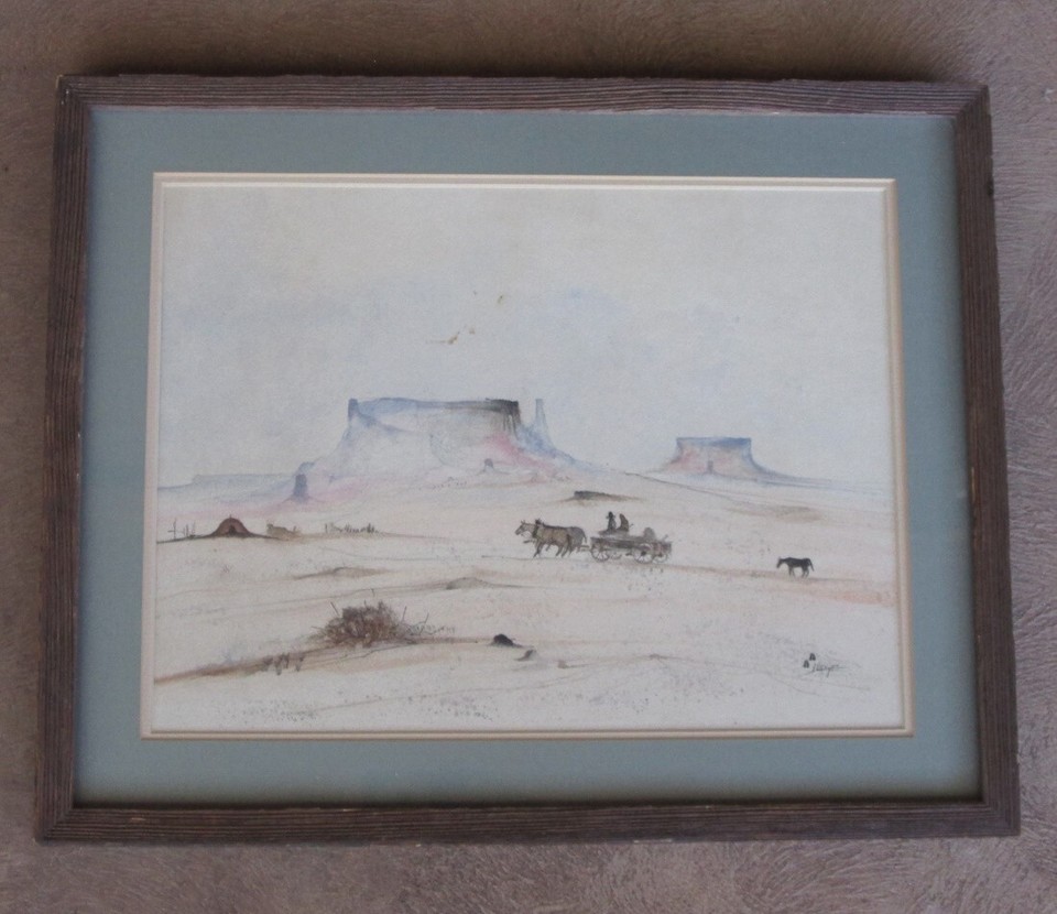 MONUMENT VALLEY PAINTING by NAVAJO ARTIST, RAYMOND JUDGE | eBay