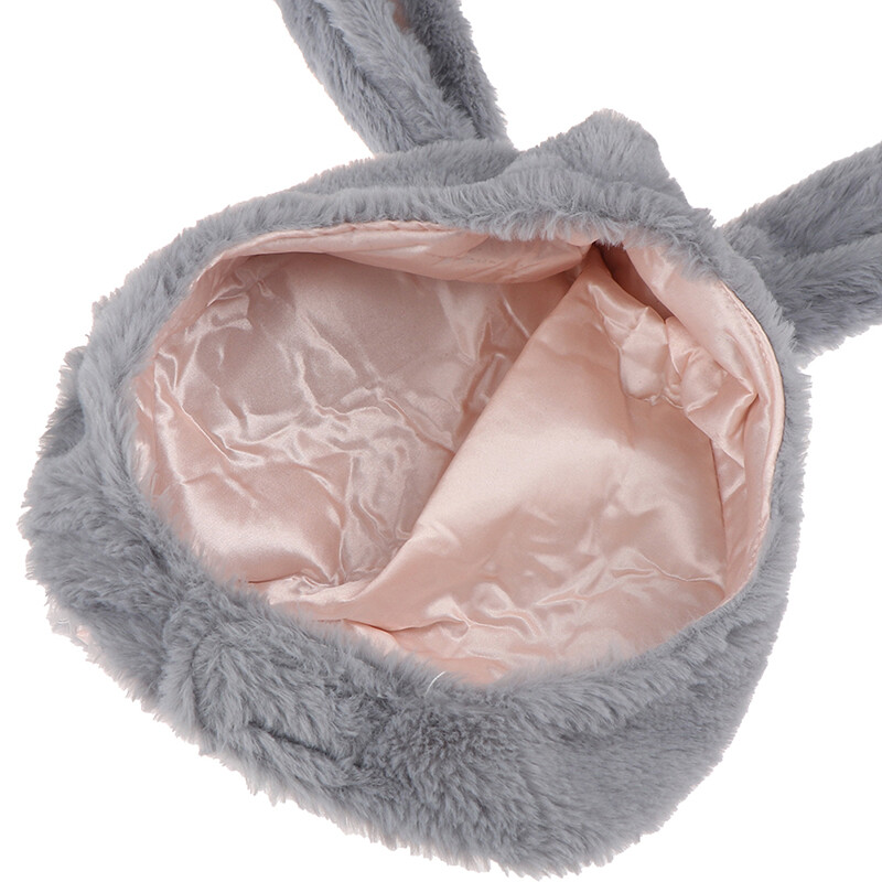 Cute Girl Hat Plush Rabbit Bunny Ears Hat Earflap Cap Head Warmer Photo ...