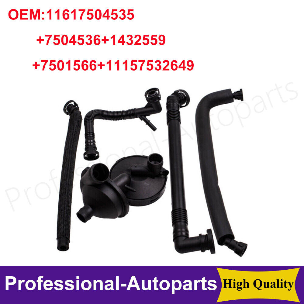 5PCS Crankcase Vent Valve Breather Hose for BMW E46 320i 323i 325i 328i ...