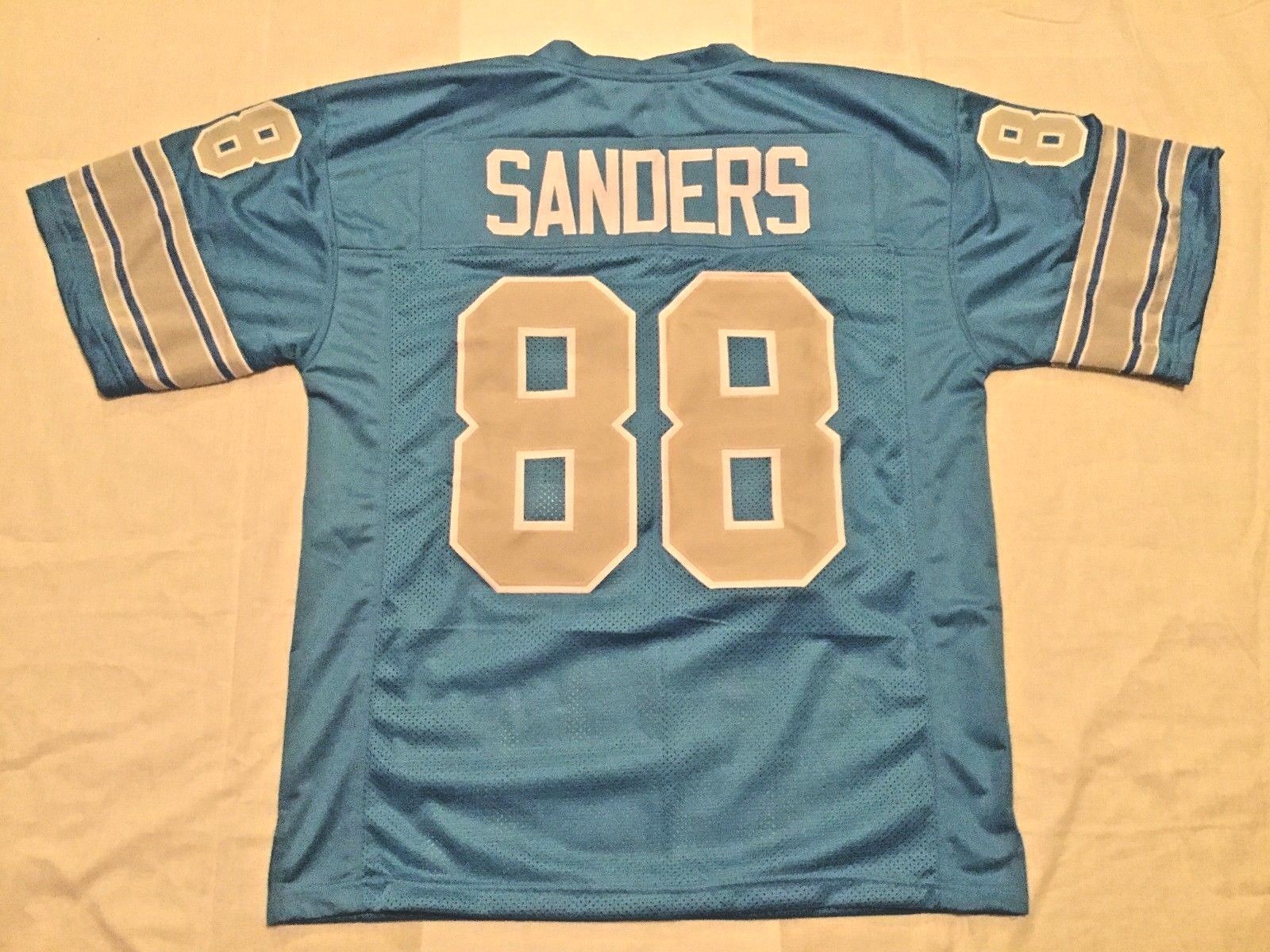 UNSIGNED CUSTOM Sewn Stitched Charlie Sanders Blue Jersey - M, L, XL ...