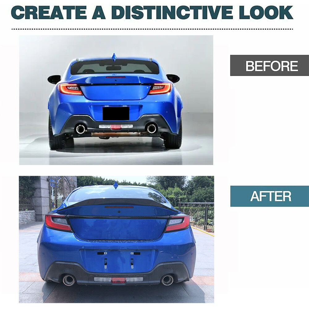 For Subaru BRZ Toyota GR86 2022UP REAL CARBON FIBER Rear Trunk Spoiler ...