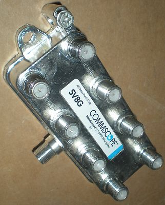 COMMSCOPE 5-1002 MHZ COAX SPLITTER CABLE SV8G 10.5DB 8-WAY-SVI SIGNAL ...