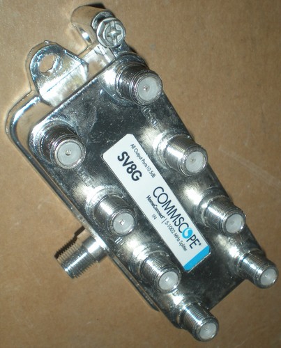 COMMSCOPE 5-1002 MHZ COAX SPLITTER CABLE SV8G 10.5DB 8-WAY-SVI SIGNAL ...