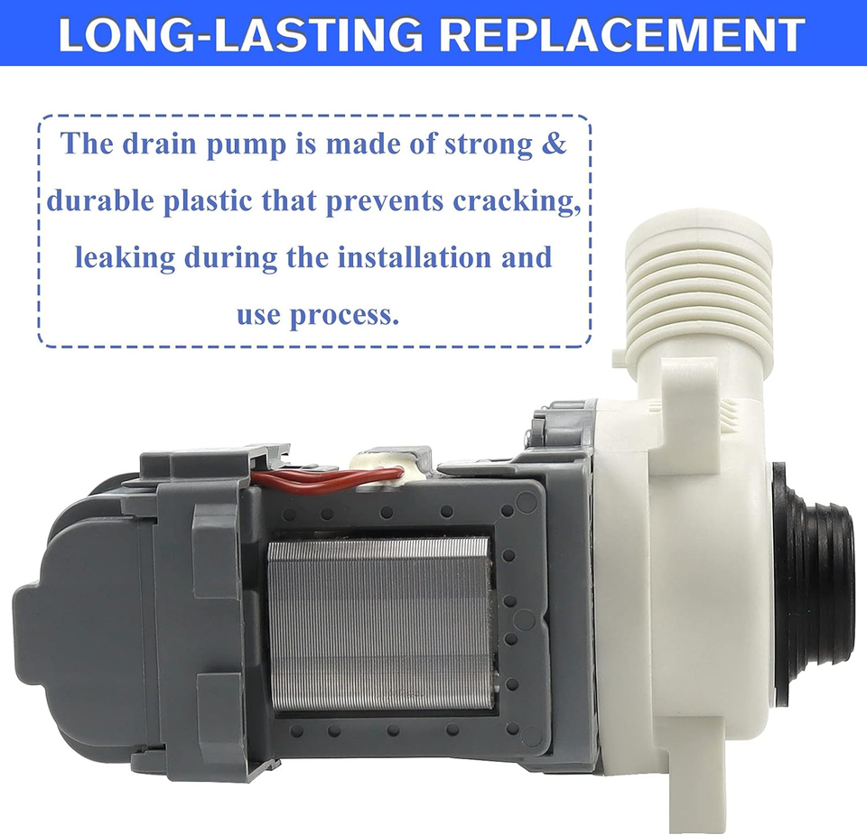 W10276397 Washer Drain Pump for Whirlpool Kenmore Mayt-Ag Washing ...