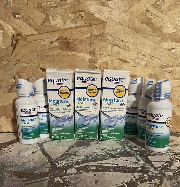 EQUATE Moisture Last Multi-purpose Contact Lens Solution 2 FL Oz for ...