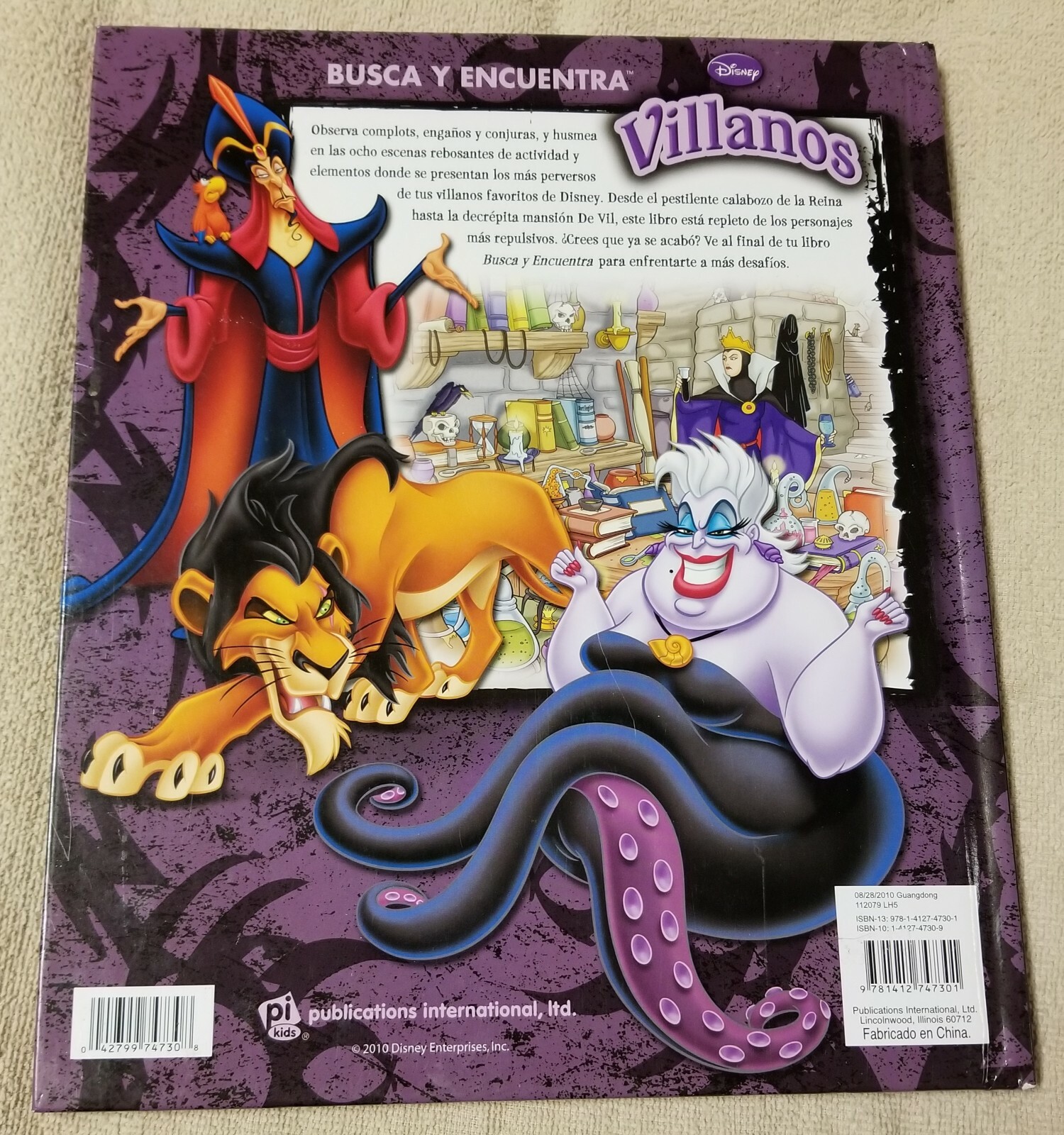 Villanos - Busca Y Encuentra (spanish Edition) Disney Cruella De Vil ...