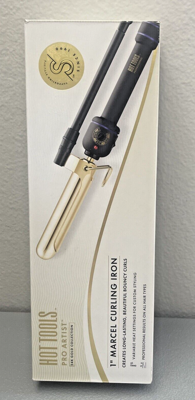 Hot Tools Pro Artist 24K Gold Marcel Iron | Long Lasting Curls, Waves ...