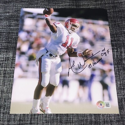 ANDRE WARE SIGNED AUTOGRAPH 8X10 PHOTO HOUSTON COUGARS HEISMAN 89 ...