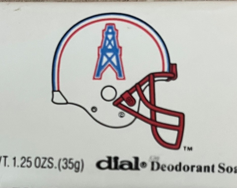 Houston Oilers Old Logo NFL Helmet Advertising Dial Soap Bar | eBay