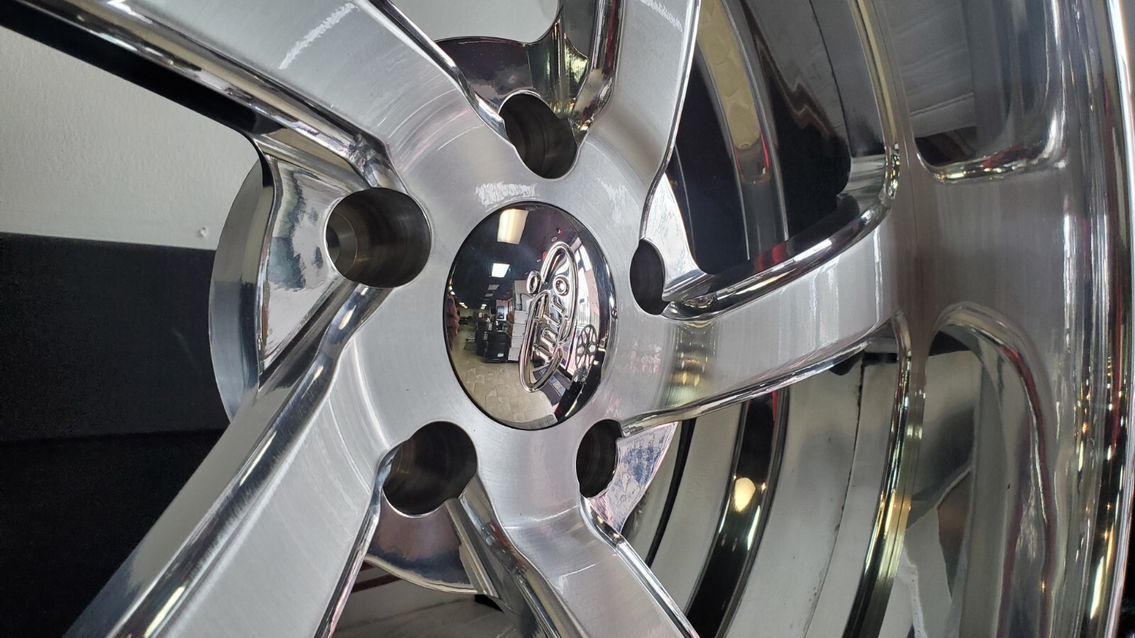 22" Intro Twisted Rally Wheels Brushed w/ Polished Rims & Tires 22x9 ...