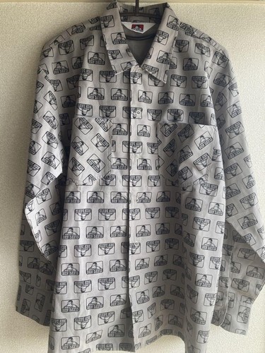 BEN DAVIS Gorilla Print Button-Up Shirt Jacket M | eBay