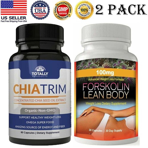 Chia Seed Oil Fat Burner Supplement Forskolin Extract Weight Loss Diet ...