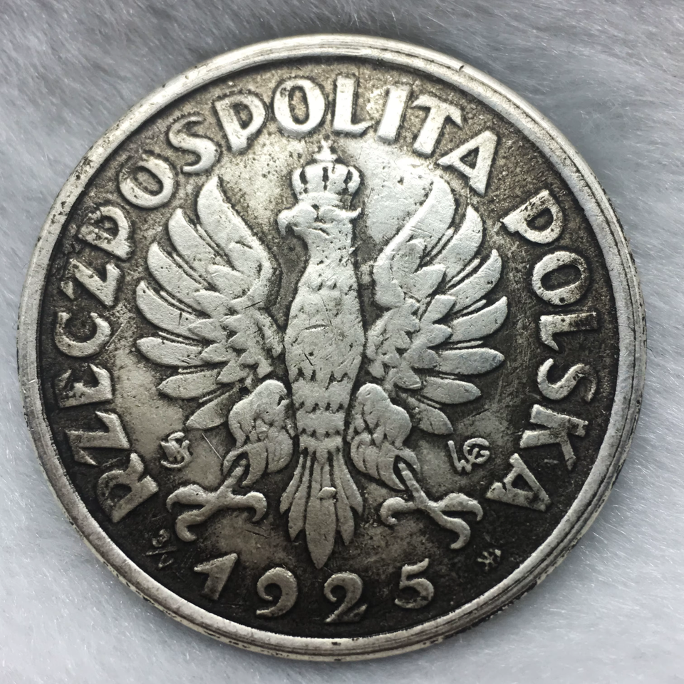 1925 Silver Coin Unknown Polish Happy New Year 2025 Eagle Poland 100 ...