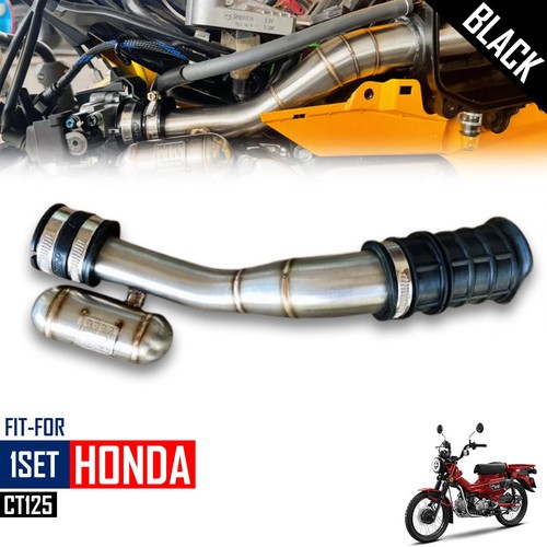 Air Racing Larger Intake Pipe Filter Black For Honda Trail 125 Hunter ...