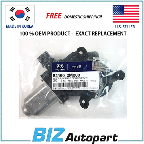 GENUINE RIGHT WINDOW MOTOR FOR 10-16 HYUNDAI GENESIS COUPE 82460-2M000 ...