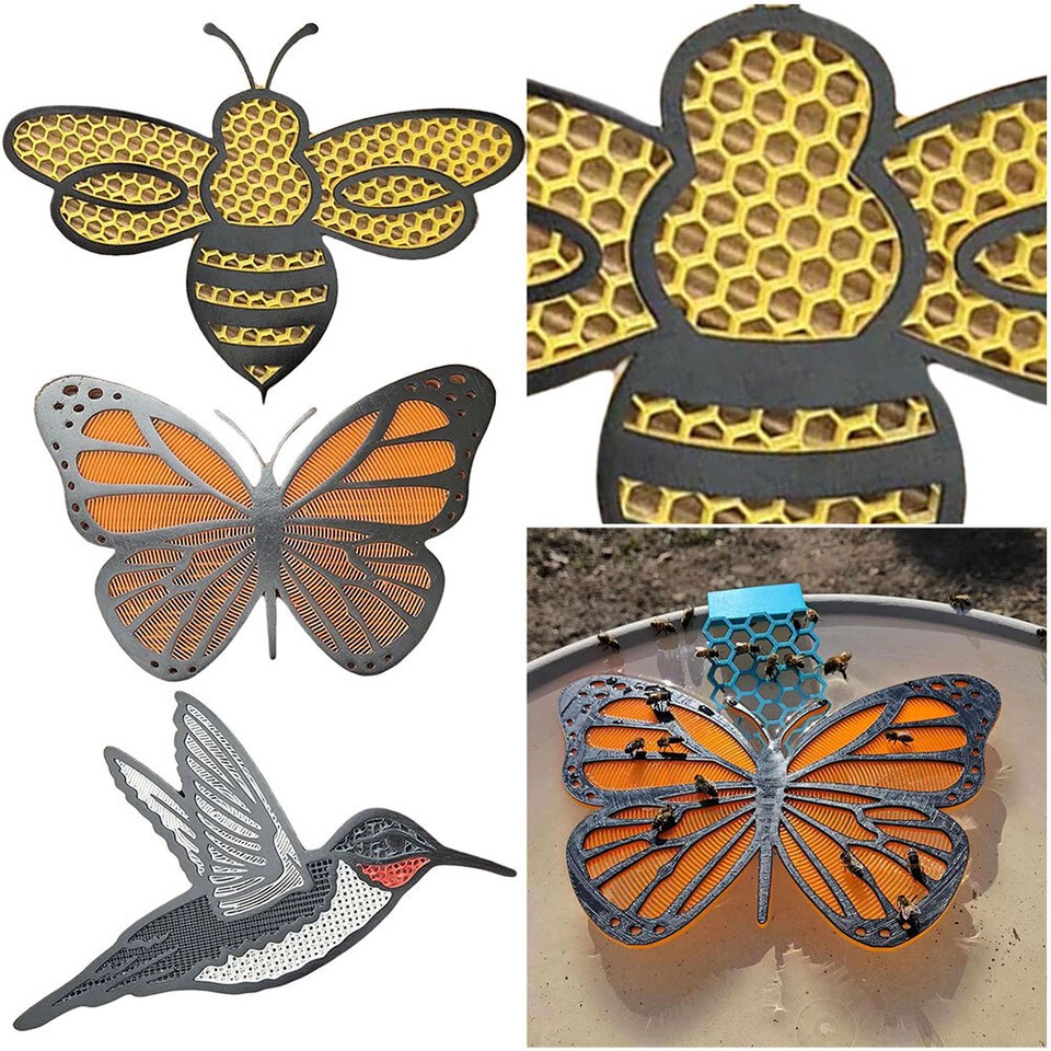 Bee Watering Station Floating Bee Waterer Bee Insect Drinking Tray for ...