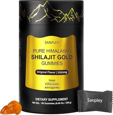 Himalayan Shilajit GOLD Gummies, Organic, Extremely Potent 3000 mg ...