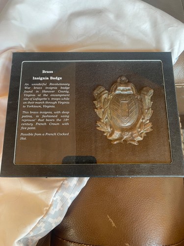 Revolutionary War French Hat or Cartridge Box Plate Dug Yorktown, VA | eBay