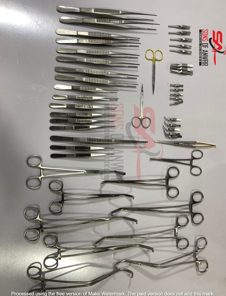Vascular Surgery Set of pcs Surgical Specialty Surgical Instruments Set ...