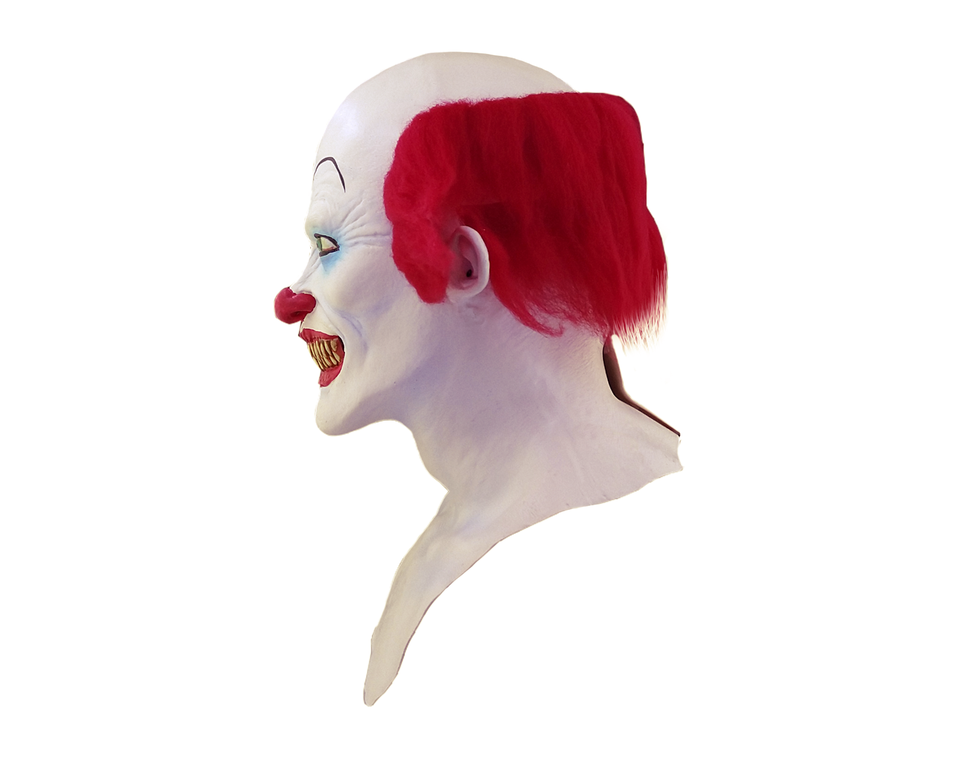 Ghoulish Productions Scary Clown Latex Face Mask Horror Halloween ...