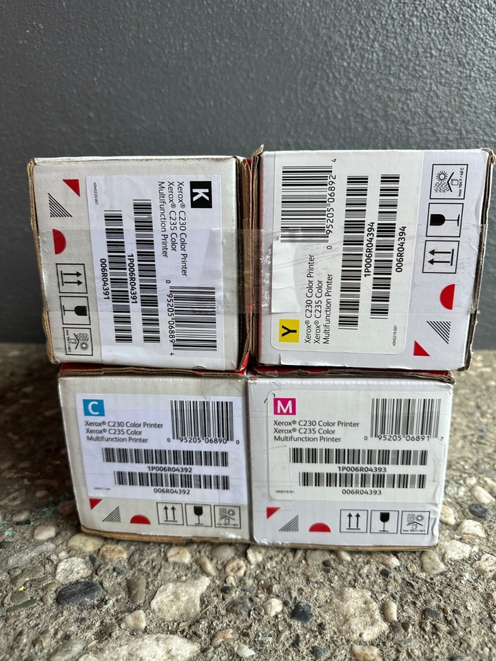 Xerox C230 / C235 Genuine HY Cyan, Black, Magenta, Yellow High Capacity ...