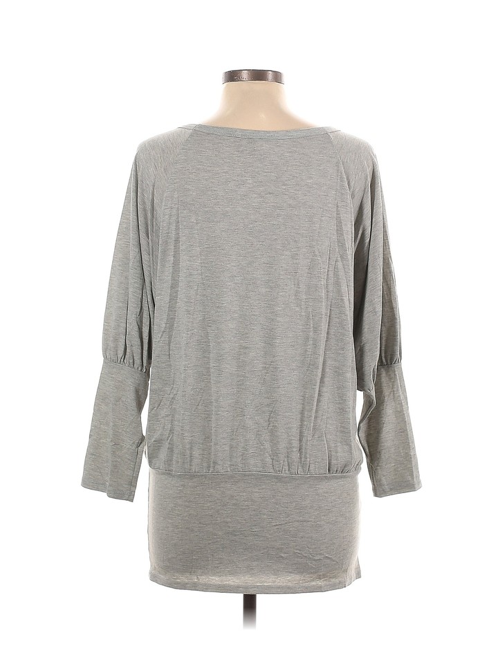 THX Thanx Collection Women Gray 3/4 Sleeve Top L | eBay