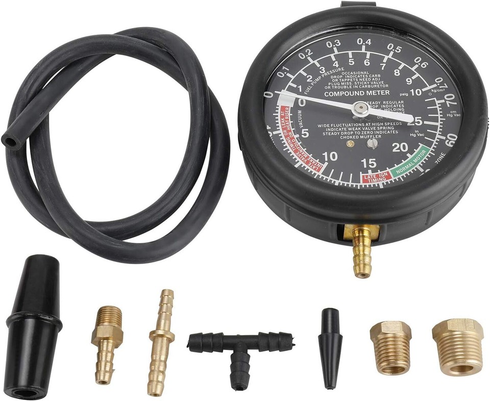 Carburetor Carb Valve Fuel Pump Pressure and Vacuum Tester Gauge Test ...