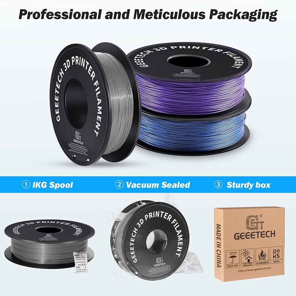 Geeetech 1.75mm PLA Matte/Silk/Wood/Marble/Luminous/HS 1kg 3D Printer ...
