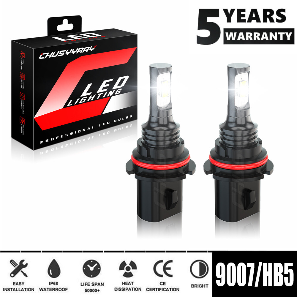 For Mazda B2300 B3000 B4000 1994-2008 2x 9007/HB5 LED Headlight Hi/Lo ...