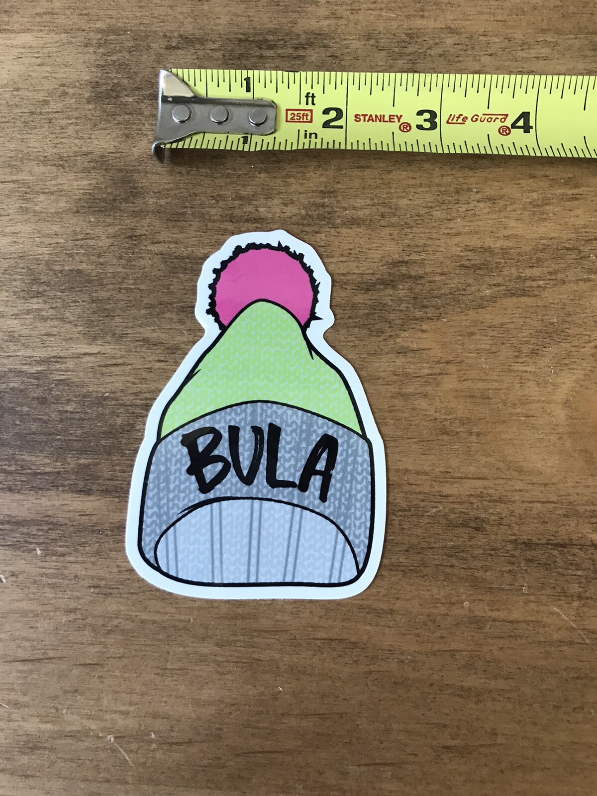 Bula Hat Ski Skis Skiing Snowboard Snow Outdoor Sticker/Decal Approx ...
