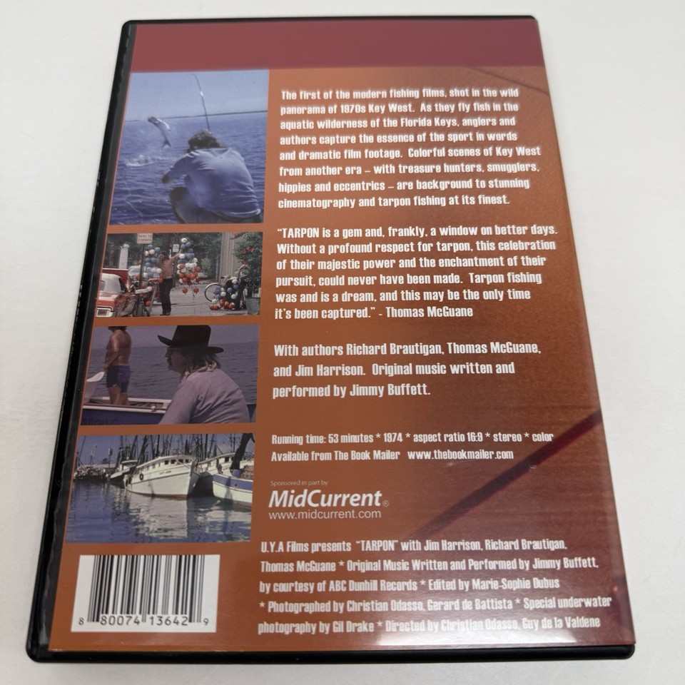 Tarpon DVD 1970s Key West Tarpon Fishing Jim Harrison Richard Brautigan ...