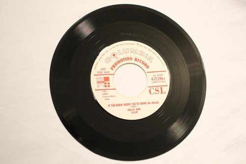 HILLBILLY MALLIE ANNE & SLIM If You Know Where You're Going COLUMBIA ...