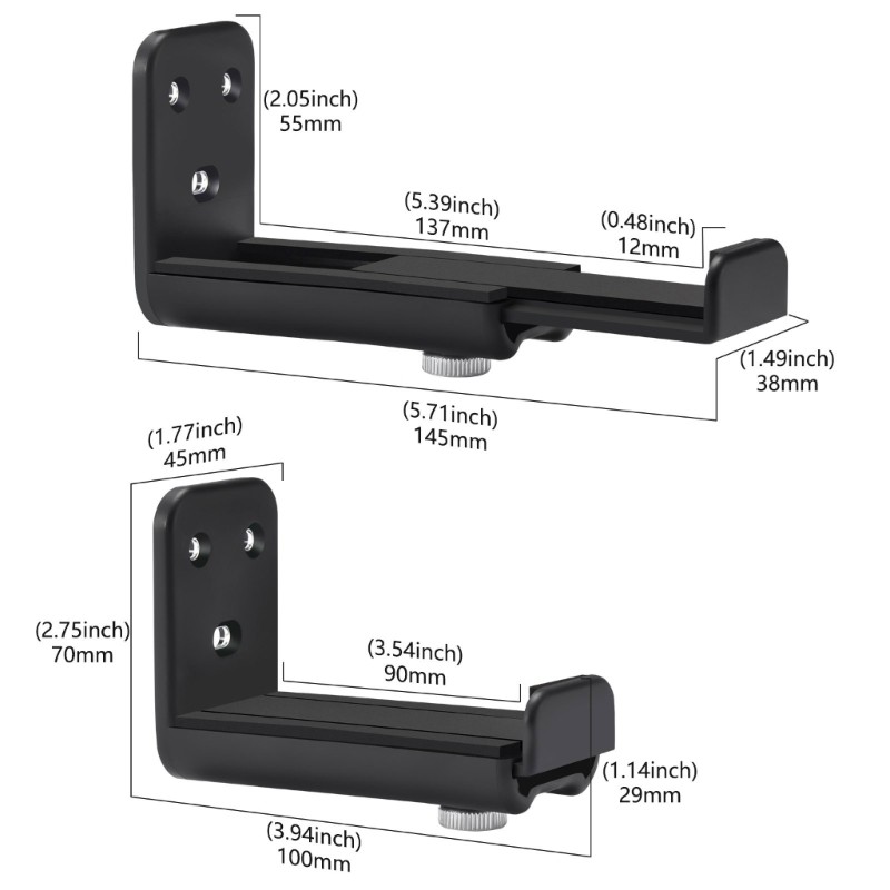 Universal Sound Bar Wall Mount Holder Rack Speaker Support Bracket for ...