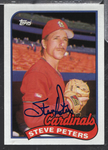 Steve Peters Cardinals Autographed 1989 Topps #482 w/COA 011824NPCD3 | eBay