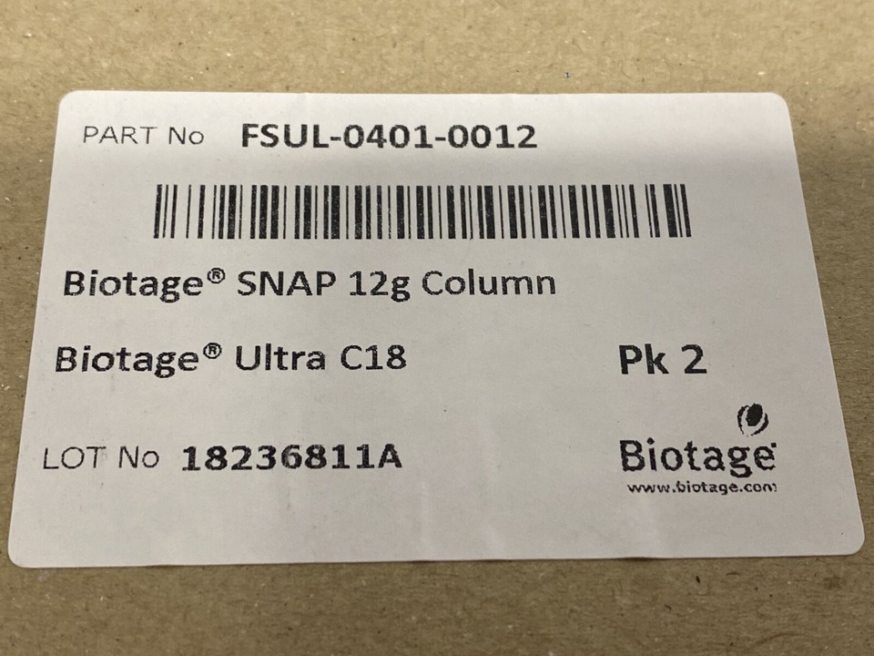 (3) BIOTAGE SNAP Ultra C18 Cartridge Columns 12g FSUL-0401-0012 | eBay