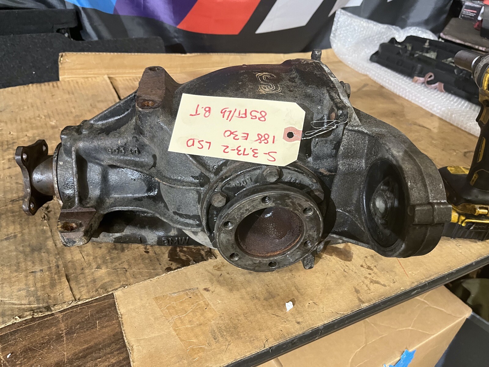 BMW E30 3.73-2 REAR LSD "S" DIFFERENTIAL 33101211949 85 ft/ lb BT -R7S6 ...