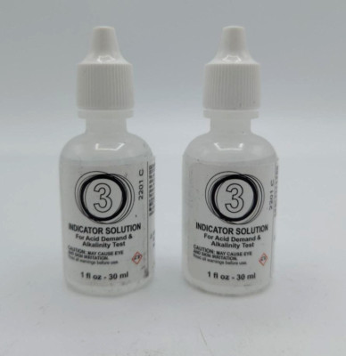 ACID DEMAND & ALK TEST SOLUTION, REAGENT #3 - 1OZ 2-PACK (POOLSTYLE ...