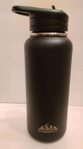 HYDRAPEAK Active 32oz Stainless Steel Insulated Water Flask Black ...
