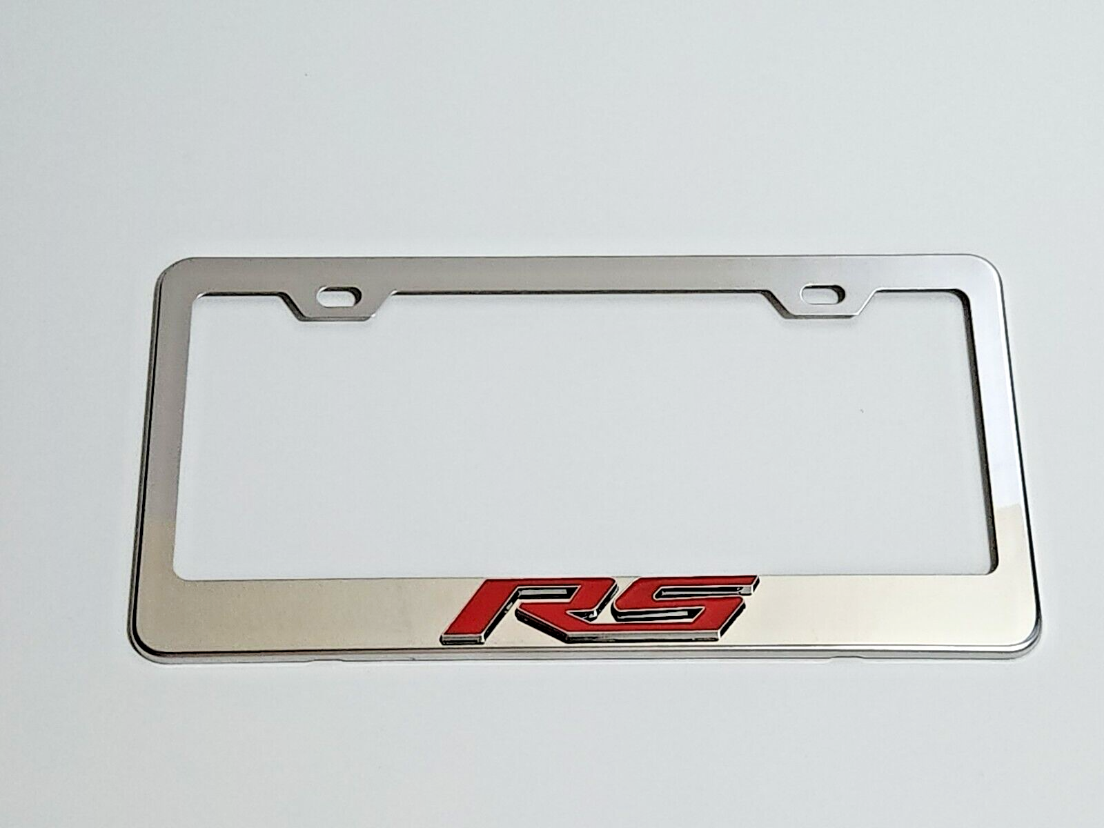 2 pcs Silver License Plate Frame for 3D RS Logo | eBay