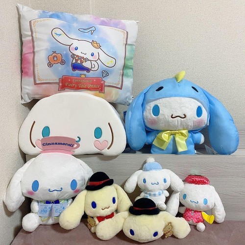 Sanrio Goods lot set 8 Cinnamoroll Plush toy Cushion Prize item ...