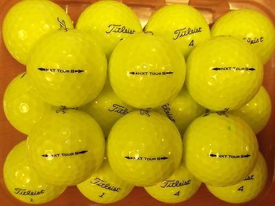 24 TITLEIST NXT TOUR S YELLOW GOLF BALLS PEARL /GRADE A LAKE BALLS | eBay UK