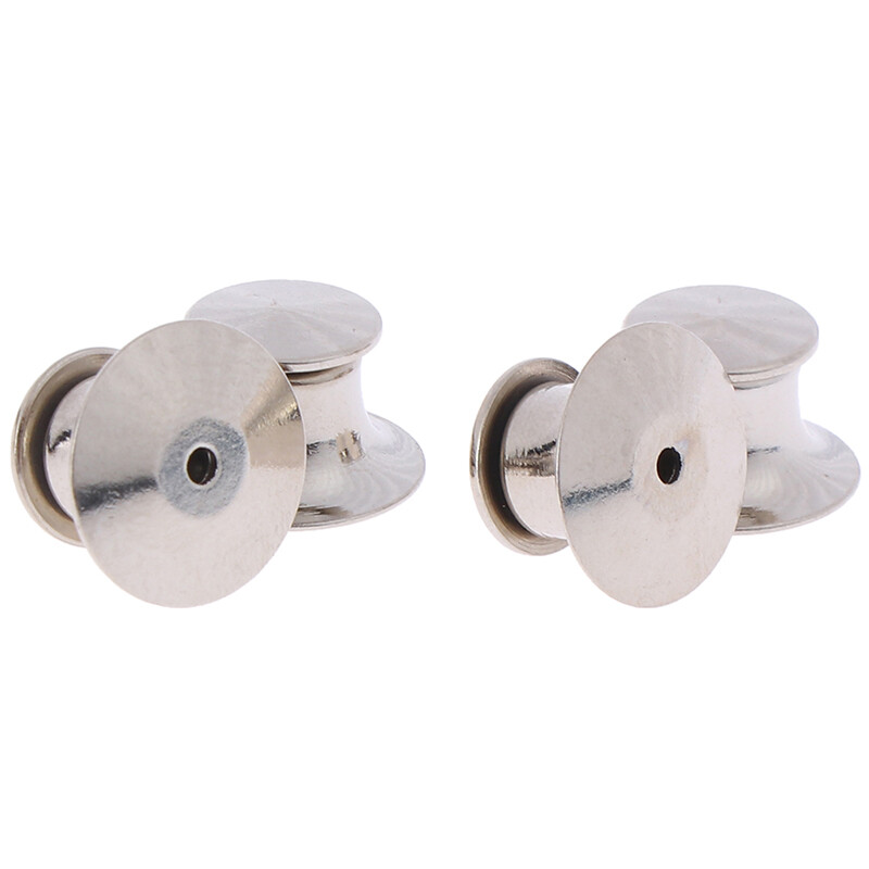 100x/set LOW PROFILE Locking Pin Backs Keepers for all Pin Post Pins ...