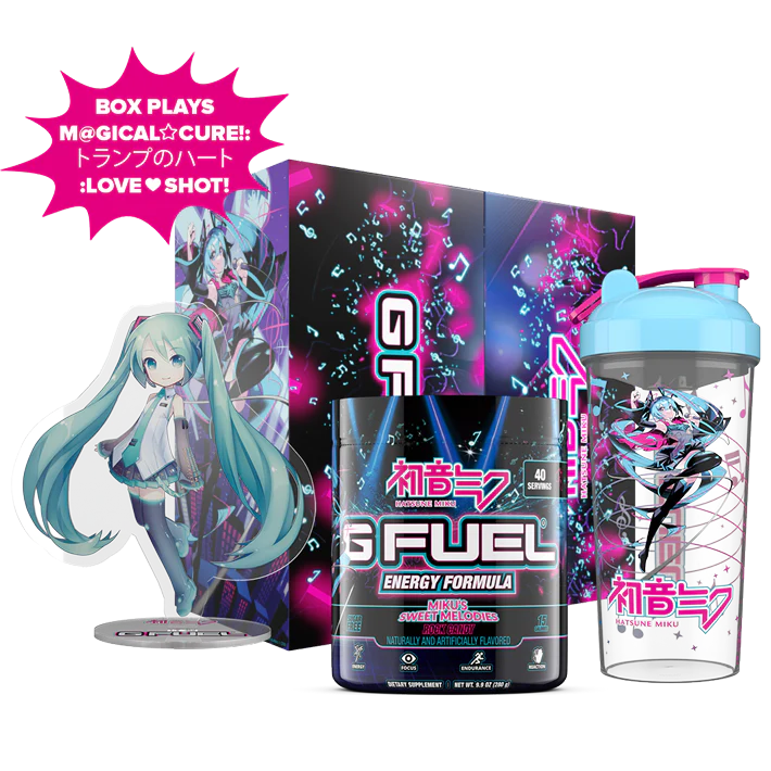 G Fuel Hatsune Miku's Sweet Melodies Stage Collector's Music Box Tub ...