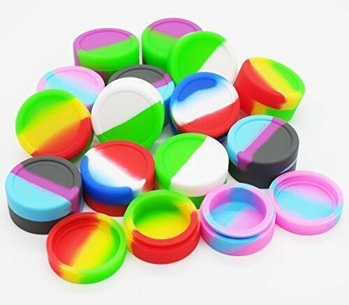 100pcs 2ml Round Silicone Non Stick Concentrate Containers Oil Jar ...