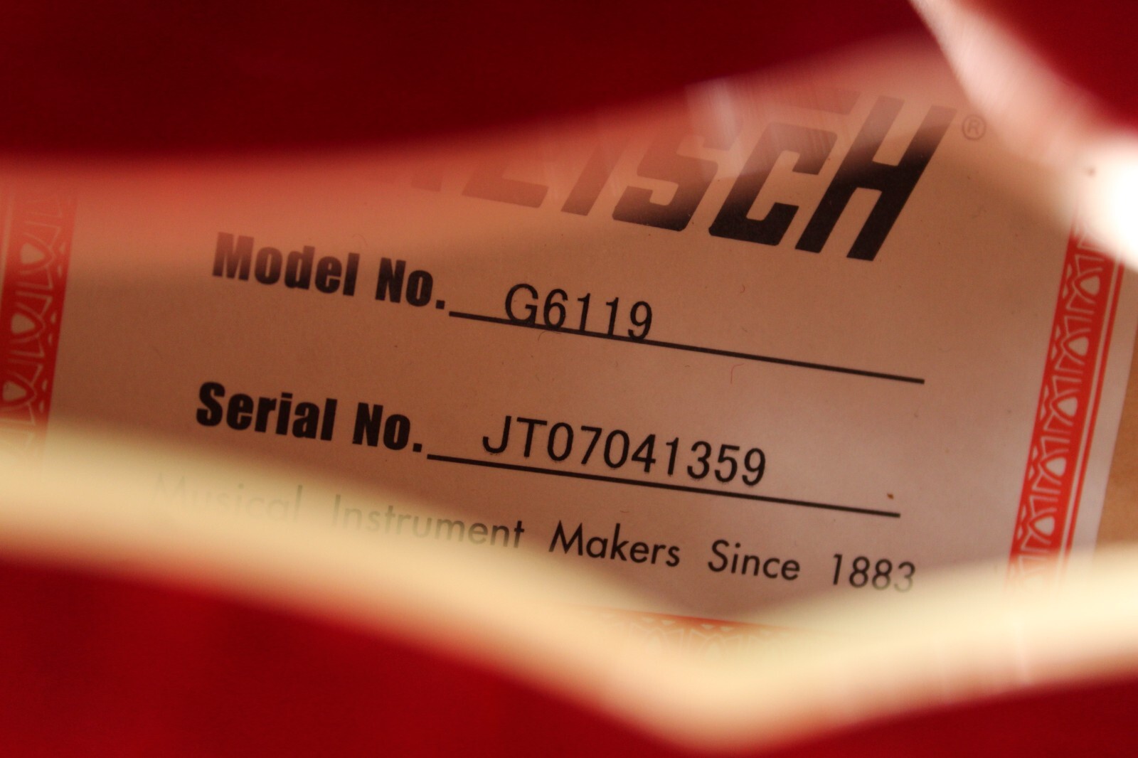 Gretsch G6119 Chet Atkins Signature Tennessee Rose Hollow Body Electric ...