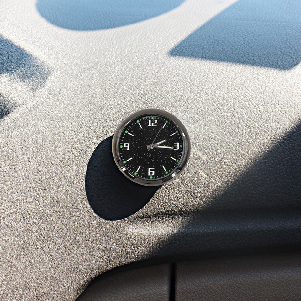 Luminous Quartz Analog Watch Stick On Car Clock Interior Decor ...