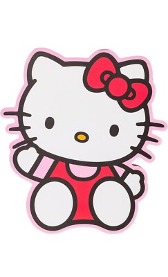 Sanrio Hello Kitty Solid Wood Die Cut Plaque Sign Wall Hang Desk Decor ...