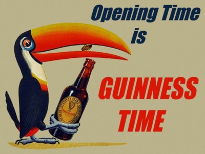 Opening Time is Guinness Time, Vintage Alcohol Ad Metal Sign | eBay